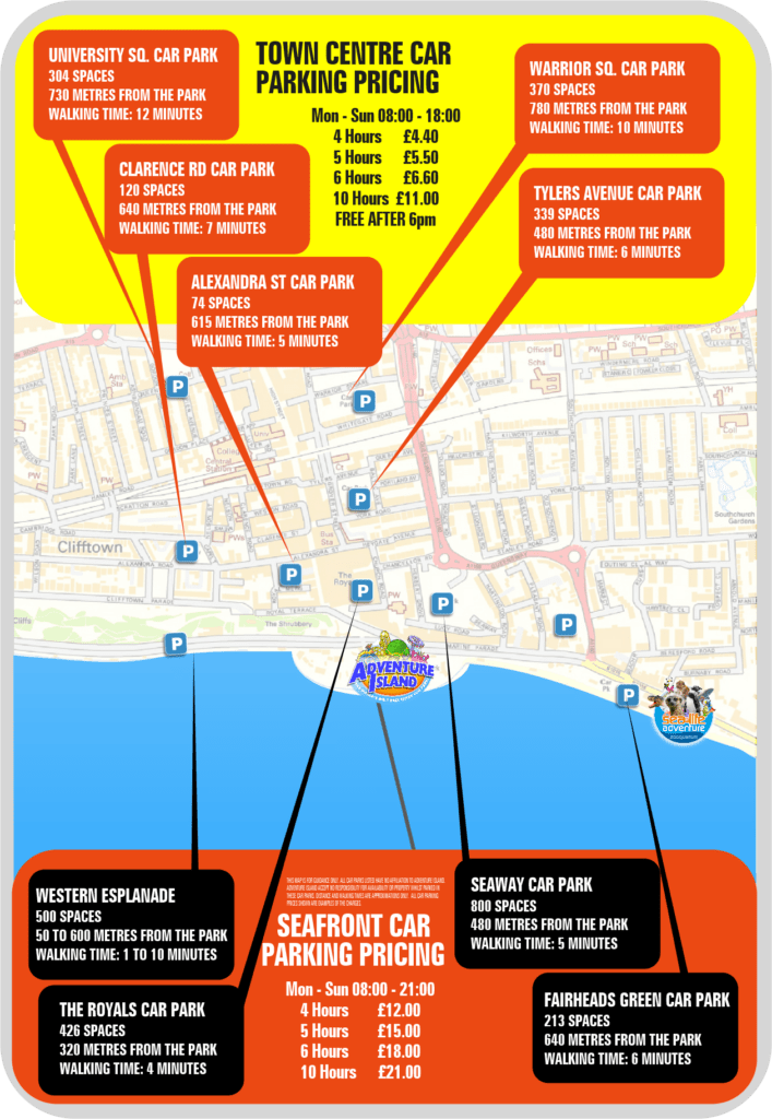 Where to Park How to Get to Our Theme Park in Southend - Adventure Island